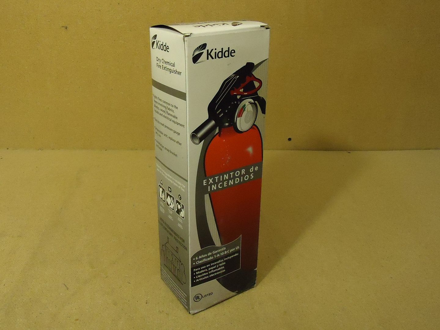 Kidde Dry Chemical Fire Extinguisher Multi Purpose 1A:10B:C 2.5lb FA110 Kidde Dry Chemical Fire Extinguisher Multi Purpose 1A:10B:C 2.5lb FA110